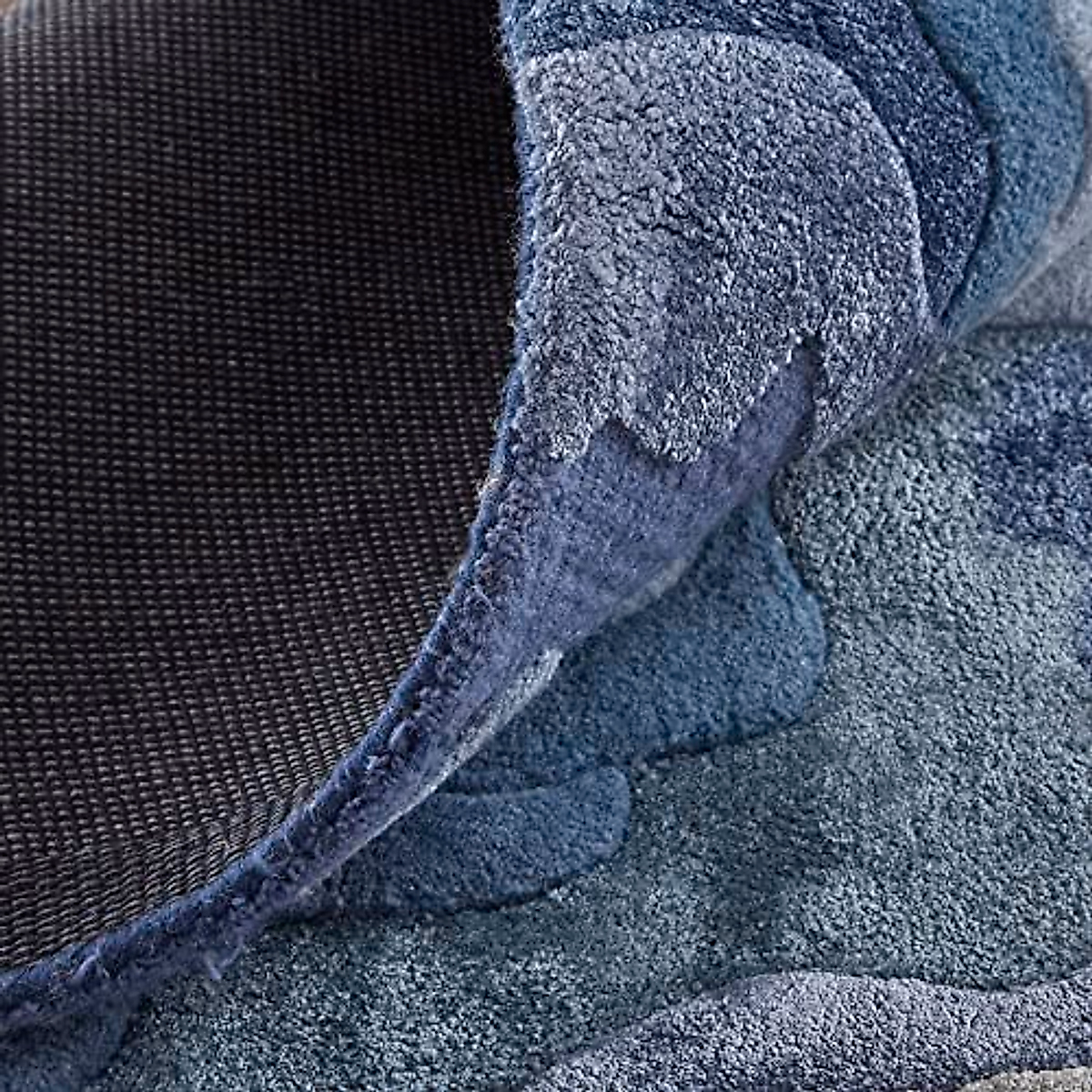 Feizy Serrano Modern Viscose Rug, Blue/Gray, 8' x 10' Area Rug