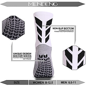 MENDENG Grip Soccer Socks Men Soccer Socks Youth Non Slip Anti Slip Gripper Yoga Hospital Football Accessories Soccer Training Equipment Baseball