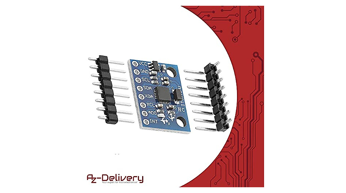 Gyroscope and Accelerometer Sensor Module - AZDelivery GY-521 6DOF