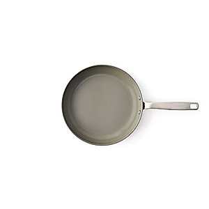 GreenPan Chatham Hard Anodized Healthy Ceramic Nonstick 8" and 10" Frying Pan Skillet Set, Omelette and Egg Pan, PFAS-Free, Dishwasher Safe, Oven Safe, Gray