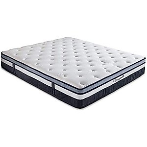 Vesgantti Full Mattress 10 Inch Innerspring Multilayer Hybrid Full Size Mattress - Ergonomic Design with Memory Foam and Pocket Spring Mattress Full Size - Box Top Series Medium Firm Feel