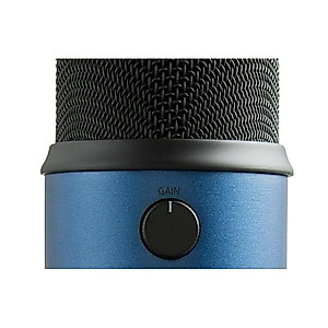 Blue Microphones Yeti USB Microphone (Midnight Blue) Bundle with Headphones and Desktop Boom Arm (4 Items)