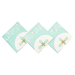 BLUE PANDA 3 Pack Disposable Plastic Table Covers, Boy Baptism Decorations, Easter Tablecloth (54 x 108 in)