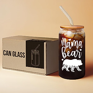Gifts for Mom from Daughter, Son - Mom Birthday Gifts, Birthday Gifts for Mom - Mom Gifts for Christmas, Mom Christmas Gifts - Mama Gifts, Mother Gifts, New Mom Gifts for Women - 16 Oz Can Glass