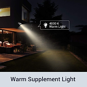 ANNKE TVI Surveillance Camera with Full Color Night Vision, 1080P HD Analog Security Video Camera with Smart Array LED, 3.6MM Lens, IP67 Weatherproof for Indoor and Outdoor Use