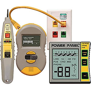 Triplett CPK1000IL2 Byte Brothers Testing Kit with Real World Certifier Ethernet Cable Category Verifier / Coax Tester and Power Panel CAT 5/6 Digital Voltmeter