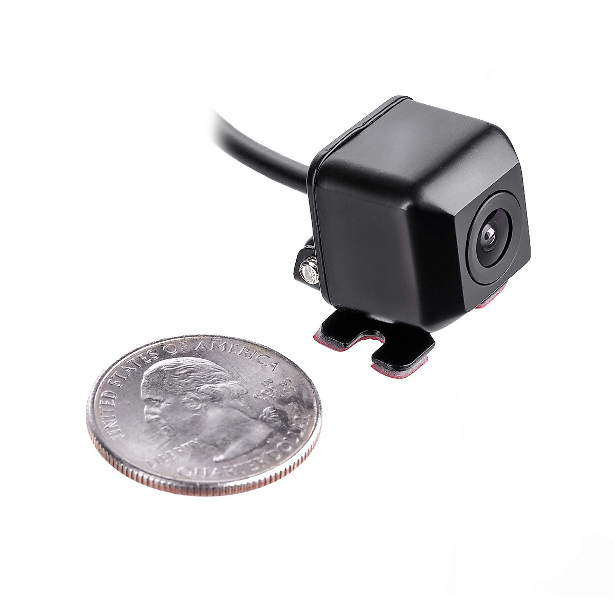 NVX XCADJ1 World's Smallest Universal Metal Car Backup Camera - 170° High Resolution Waterproof Mini Metal Backup Camera