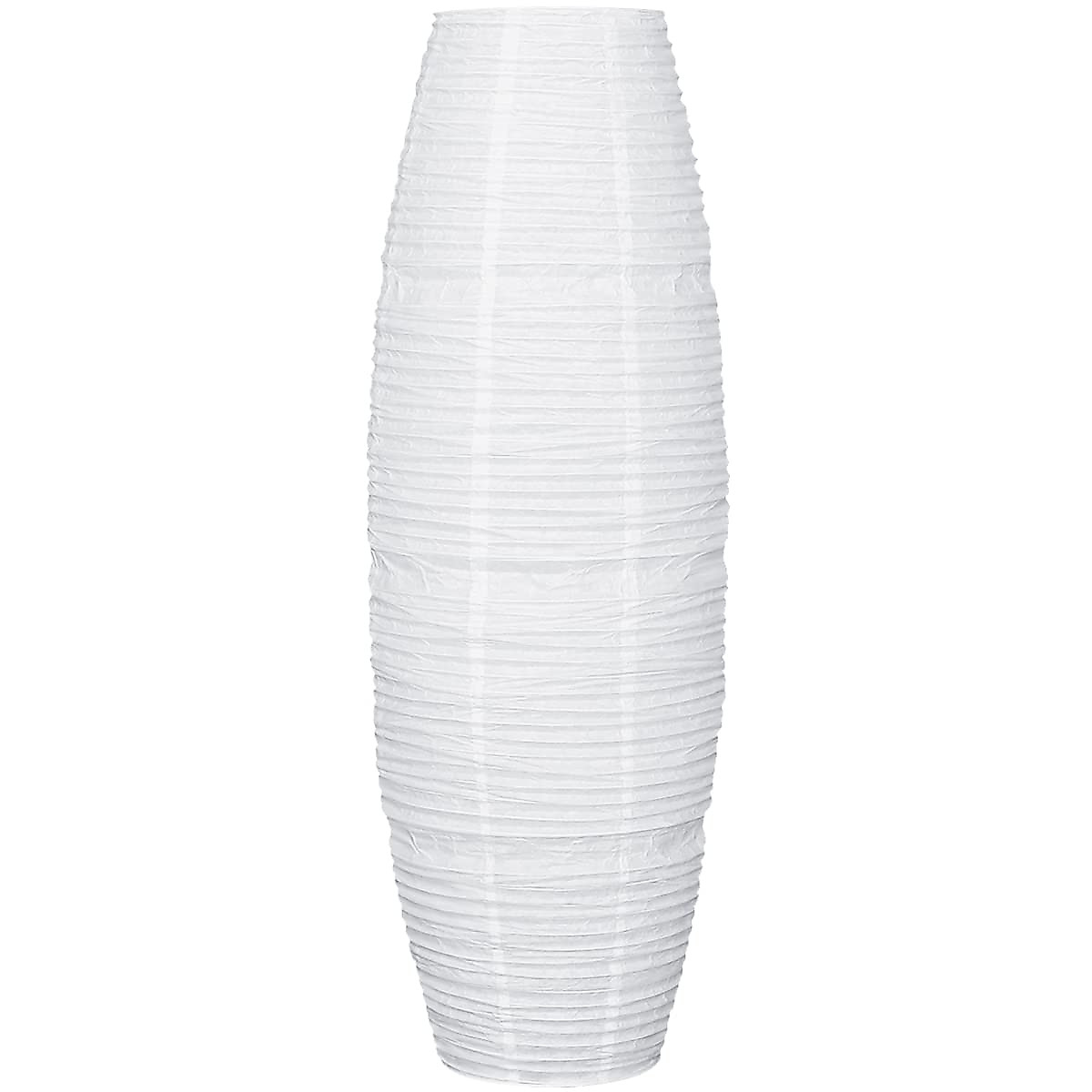 FERCAISH Rice Paper Floor Lamp Shade, Foldable and Minimalist Style Paper Lamps Classic Modern Paper Floor Light Bulb Cage Guard for Living Room Bedroom Décor