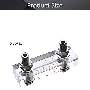 Othmro XYW-50 Flowmeter Acrylic plexiglass Level Gauge Oil Level Gauge Water Level Gauge 1pcs