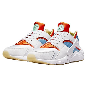 Nike Men's Air Huarache White/Safety Orange (DX2345 100) - 11