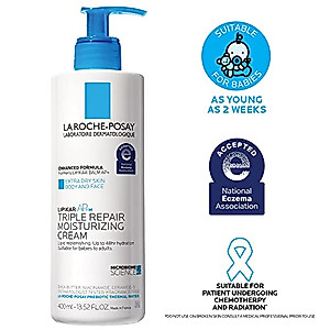 La Roche-Posay Lipikar Balm AP+ Intense Repair Body Lotion for Dry Skin, Body Cream with Shea Butter and Niacinamide, Moisturizer for Dry and Rough Skin, Sensitive Skin Safe, 13.52 Fl Oz (Pack of 1)