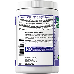 Nature's Truth Multi Collagen Powder | 9 oz | Type I, II, III, V, X | Hydrolyzed Collagen Peptide Protein Powder | Keto and Paleo Friendly | Unflavored | Gluten Free