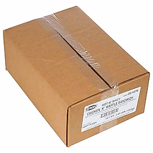 Tyson Hot N Spicy Chicken and Waffle Sandwich, 0.288 Pound -- 12 per case.