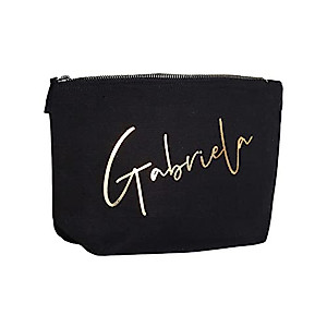 Bridesmaids Makeup Bags Bridesmaids Gift Idea Bridal Party Cosmetic Bags Gifts Maid of Honor Bags Bridesmaid Canvas Personalized Makeup Bags