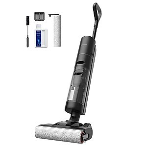 dreame H13 Pro Wet Dry Vacuum Cleaner, Smart Floor Cleaner Vacuum Mop for Hard Floors, 140°F Brush Wash, Hot Air & Dual Rotation Self-Cleaning, GlideWheel™ Power System, Great for Sticky Messes