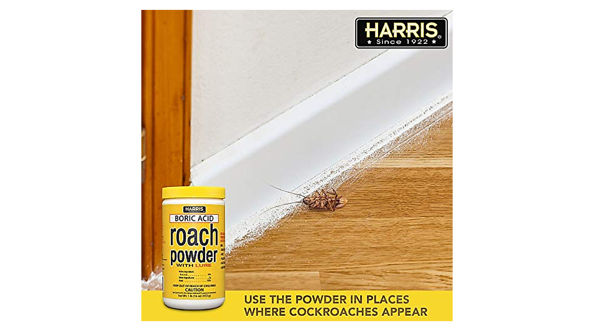 Harris Boric Acid Roach Killer Powder - Fast & Effective