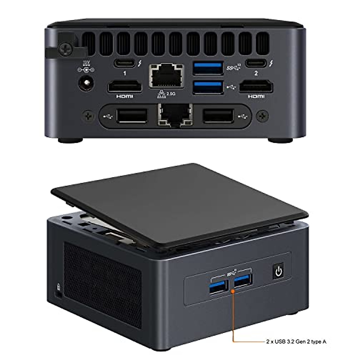 Intel NUC 11 Pro NUC11TNHi5 Update to NUC11TNHi50L Home & Business Mini PC Mini Desktop Dual LAN 11th Gen Intel® Core™ i5-1135G7 Processor Upto 4.2 GHz Turbo,4 Cores,8 Threads(No RAM&SSD)