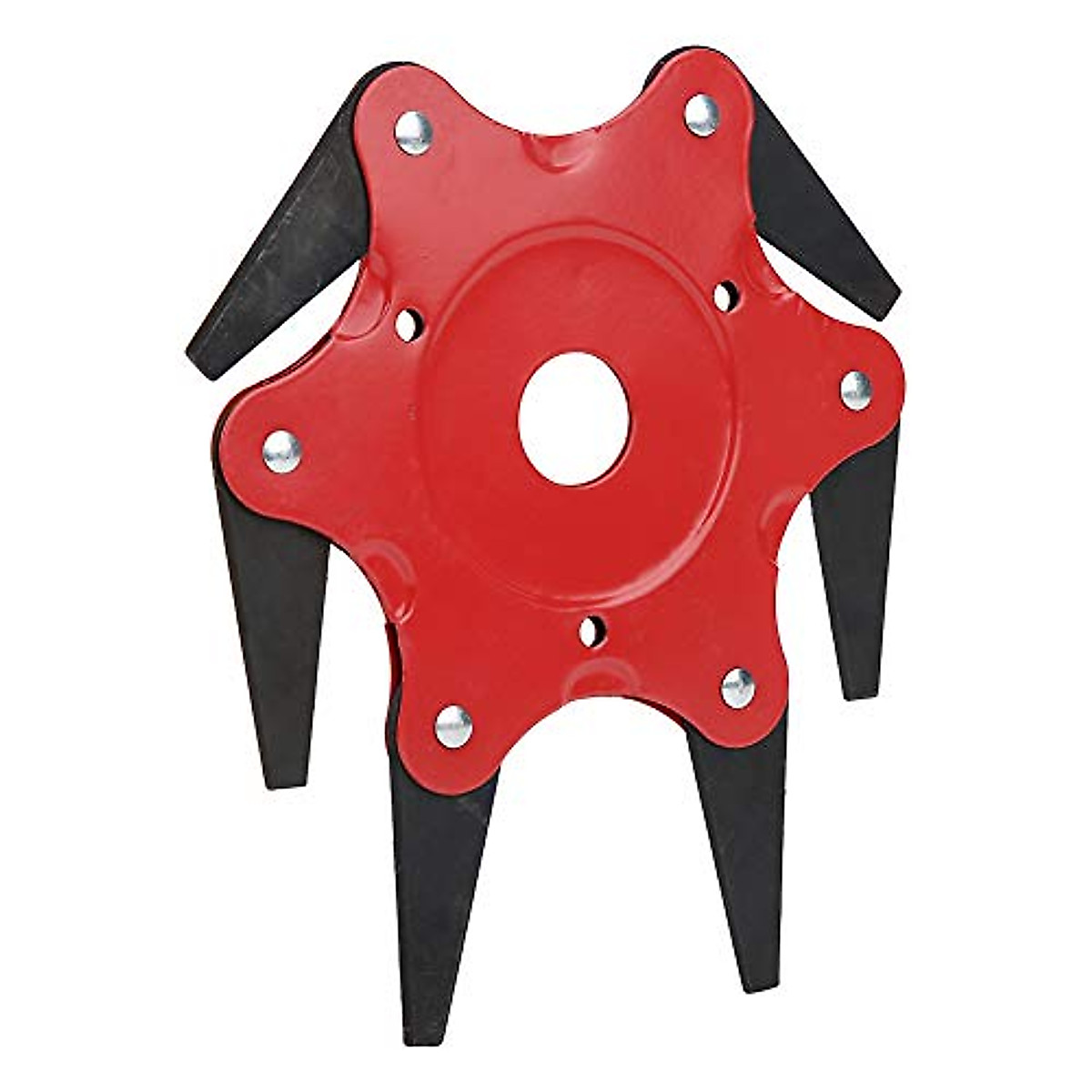 Trimmer Head Lawn Mower Head Accessories, 6 Teeth Trimmer Head Garden Tool Brush Cutter Cutting Head Blade Razors Lawn Mower Garden Grass Eater Brush Cutter (Red)