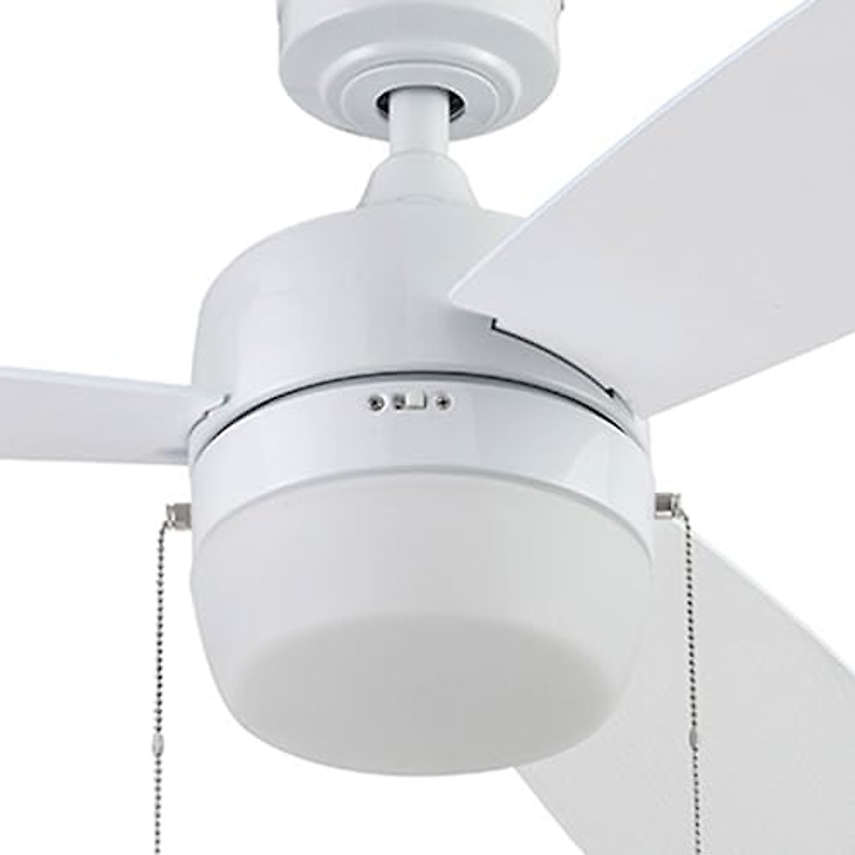 Honeywell Ceiling Fans Barcadero Modern 44 Inch Ceiling Fan with Light, Pull Chain LED Indoor Fan with 3 Blades, White Maple and White Blade Finish Options, Bright White (51475-01)
