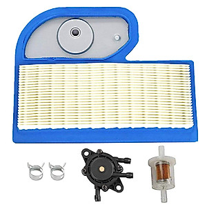HIFROM M137556 Air Filter with Fuel Filter Fuel Pump Replacement for John Deere LT190 LT180 LTR180 LX277 LX279 LX288 LX280 GT235 GT235E GX325 325 335 345 Lawn Tractor Lawn Mower