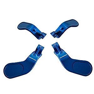 4PCS Metal Paddles Hair Trigger Locks Buttons Replacement for Elite Series 2 Controller, Xbox One Elite Controller & Elite Series 2 Core - Blue