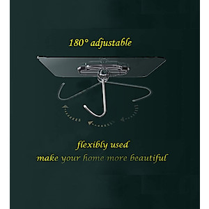 IOQSOF Wall Adhesive Heavy Duty 10 Large Utility Without Nails,Clear Hanging Hooks Value Pack Kitchen Bathroom Office Decorations, Transparent