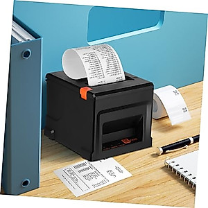PartyKindom Black Thermal Paper Printer Thermal Pos Printer Abs Receipt Printer for Small Business Thermal Shipping Printer