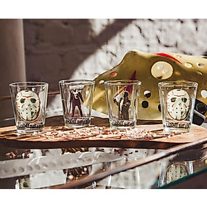Friday The 13th Jason Voorhees 2-Ounce Mini Shot Glasses | Set of 4
