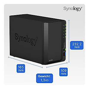 Synology DS220+ 2-Bay 2GB RAM, Dual-Core 2Ghz, 16TB Bundle with 2X 8TB Seagate IronWolf