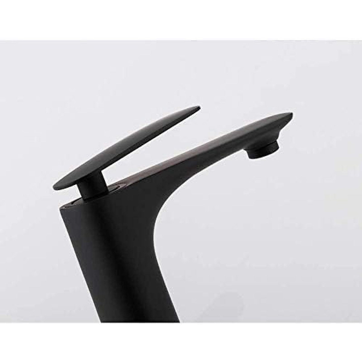 DREAMCAR Kitchen Taps Kitchen Tap Kitchen Tap Bathroom Faucet Black Solid Brass Bathroom Solid Basin Mixer Tap Hot & Cold Bath Single Handle Sink Waterfall Taps,Sink Faucet, cy-0110