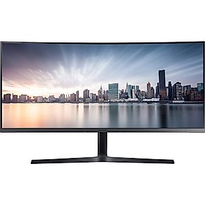 Samsung Business CH890 Series 34 inch WQHD 3440x1440 Ultrawide Curved Desktop Monitor for Business, 100 Hz, USB-C, HDMI, DP, 3 Year Warranty (LC34H890WJNXGO)