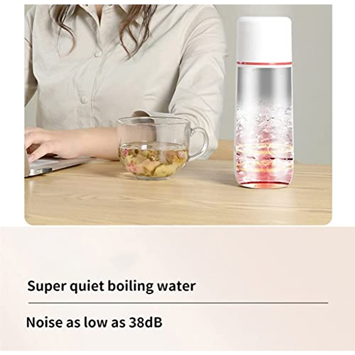 Portable Small Electric Kettle, Mini Travel Electric Tea Kettle, 3-in-1 Portable Water Boiler Kettle