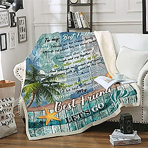 Best Friendship Blanket BFF Friend Gifts for Women,Best Friend Christmas Birthday Gifts, Bestie Gifts for Women,to My Best Friend Blanket,Gifts for Women,Best Friends Birthday Gifts Throw Blanket