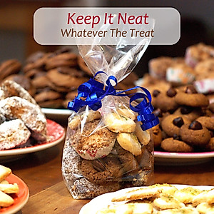 Gusseted Flat Bottom Cellophane Bags with Paper Insert 50Pcs 4x2x8 Inches Smore Bags