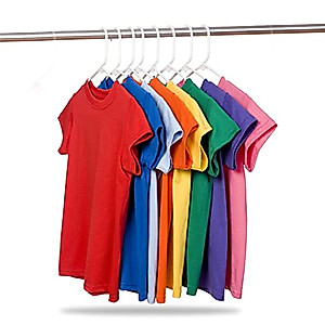 Plastic Hangers 50 Pack Heavy Duty Clothes Hangers - Streamline Your Closet with Durable,Flexible, Non-Slip, Space-Saving Design for Shirts, Pants, Dresses, and More