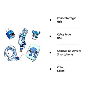 [2022 Advanced Styles]DIY Protector Stitch Set,Data Cable USB Charger Data Line Earphone Wire Saver Protector Compatible for iPhone 11 Pro Max XS XR X 7 8 Plus iPad iPod Series (Stitch)