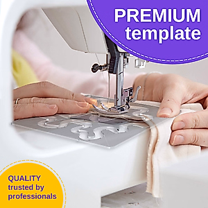 Meander Quilting Templates – Free-Motion Quilt Design – Acrylic Quilting Ruler Template for Industrial and Domestic Sewing Machines – Easy Free-Motion Quilting Learning