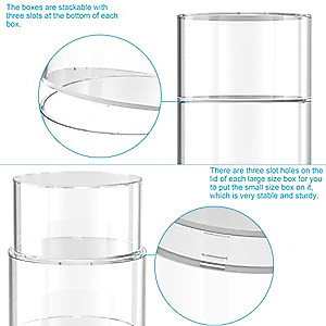 Belt Organizer Masqudo Acrylic 8 Pack Belt Holder Dispaly Case Storage Holder for Watches, Jewelry, Makeup, Bracelets, Rings
