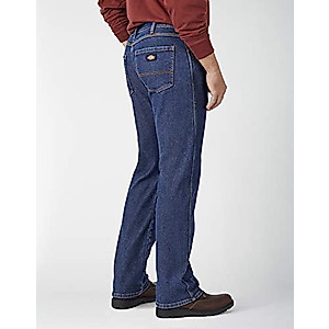 Dickies Men's Warming Temp-IQ Denim 5-Pocket Jean, Stonewashed Indigo, 36W x 32L