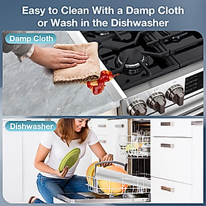 16.5"-33" Stove Counter Gap Covers, Stainless Steel Stove Guard, Cooktop Trim Kit, Stove Gap Guards, Oven Gap Filler, Heat Resistant & Effectively Protect Stove Gap Filler,White(2PCS)