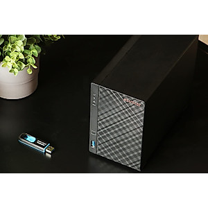 Asustor Drivestor 2 AS1102T - 2 Bay NAS, 1.4GHz Quad Core, Single 2.5GbE Port, 1GB RAM DDR4, Network Attached Storage, Personal Private Cloud (Diskless)