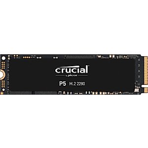 Crucial P5 2TB 3D NAND NVMe Internal Gaming SSD, up to 3400MB/s - CT2000P5SSD8