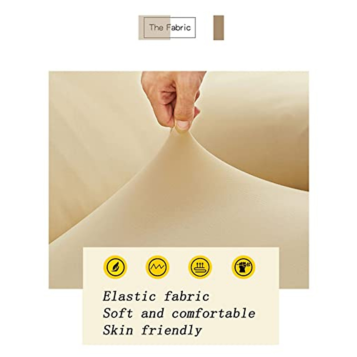 IMYOGI High Stretch Sofa Covers High Stretch Sofa Slipcovers L Shape Solid Color Sofa Cover Stylish Non Slip Couch Covers Furniture Protector for Kids Pets Living Room -blue-1-4 Seater+4 Seater