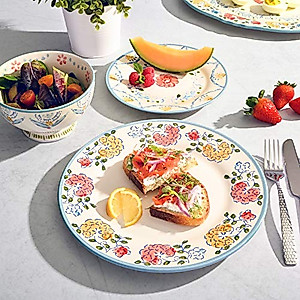 Gibson Elite Hand-Painted Dinnerware Set, Service for 4 (12pcs), Anaya