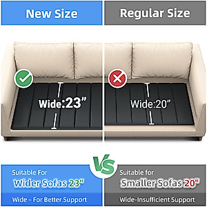 Jin&Bao Wider Couch Cushion Support for Sagging, Heavy Duty Solid Wood Sofa Cushion Support 23＂- (21-81)＂Couch Supporter Under The Cushions/Sofa Bed Board 100% Saver Sagging