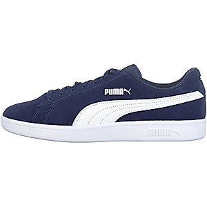 PUMA mens Smash V2 Sneaker, Peacoat/White, 10.5 US