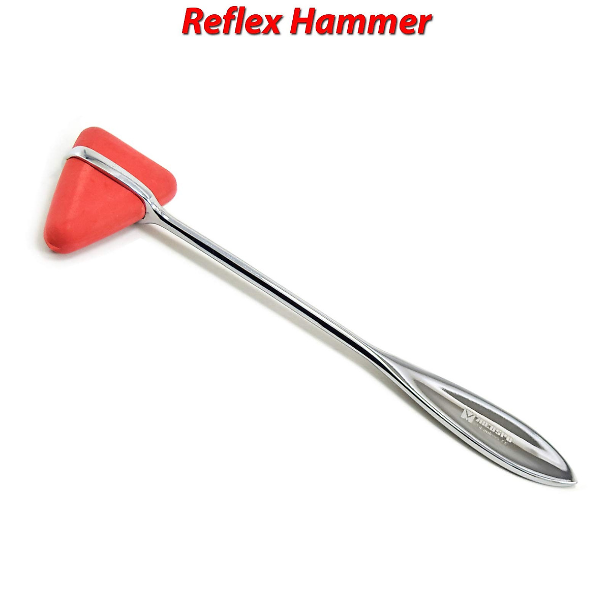 MEDSPO Professional Medical Reflex Hammer | Neurological Diagnostic | Surgical Taylor Percussion | Rubber Head | Neurological Neuro Instruments Tools (Taylor Reflex Hammer)