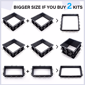 Adjustable Mold Housing Kit for Silicone Molds Making - Plastic Mold Housing Frame for Silicone Rubber Mold Making, DIY Resin Mold - Free Combination Molding Housing for Soap Mold, Candle Molds Making