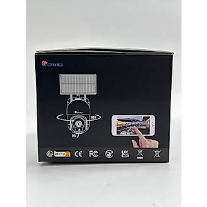 Ctronics 2.5K 4MP Security Cameras Wireless Outdoor, WiFi Solar Security Camera 2560 * 1440P 10000mAh Battery Powered, 360° PTZ, Color Night Vision, PIR Human Detection, 2-Way Audio, IP66