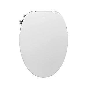 Vinnova Taranto Non-Electric Bidet Toilet Seat - Self Cleaning Retractable Nozzle, Elongated in White, Easy Installation